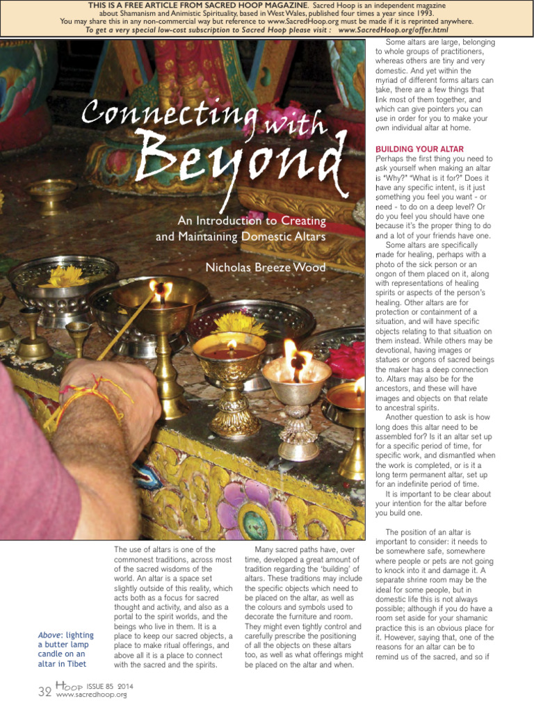 Creating and Maintaining Altars | PDF | Altar