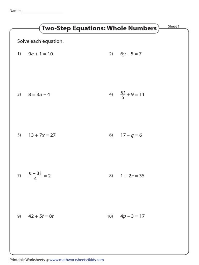 Whole Numbers 1 | PDF