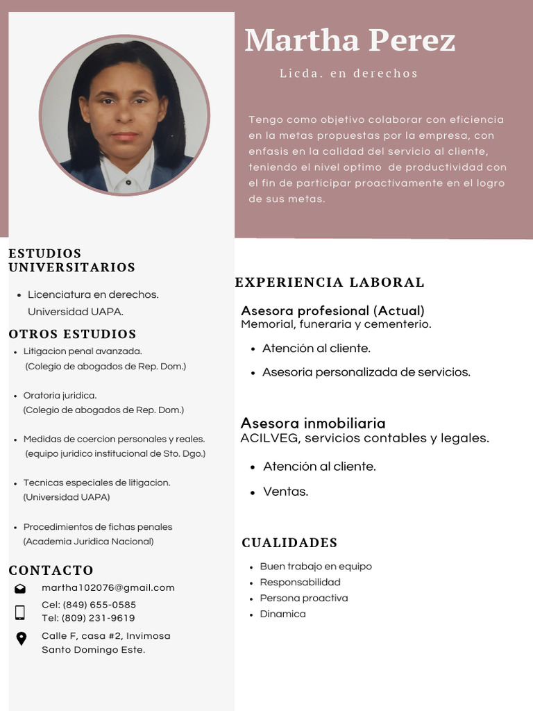 CV de Martha | PDF