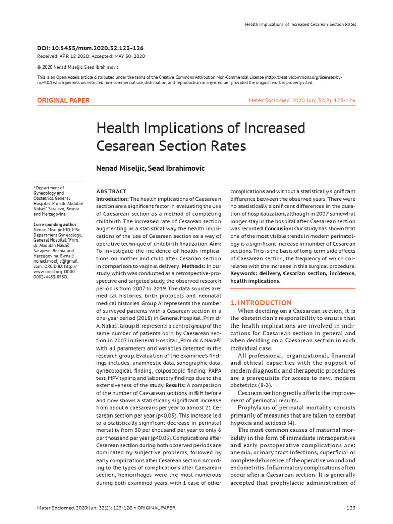 MSM-32-123 250105 210744 | PDF | Caesarean Section | Woman