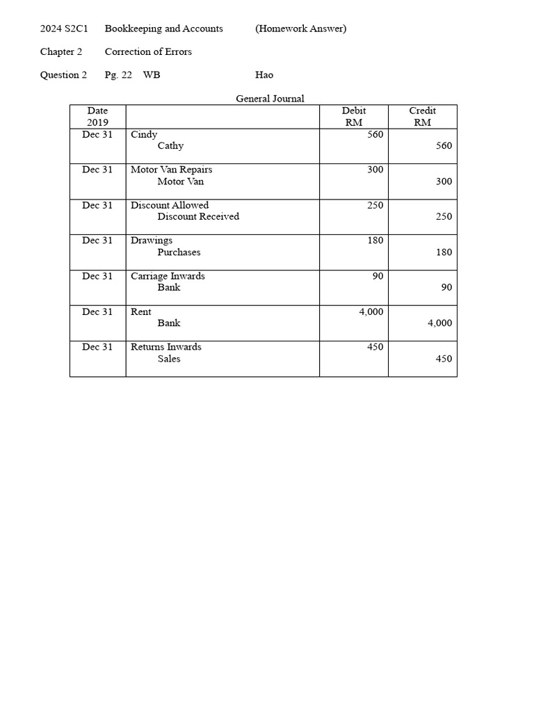 Chp 2 Correction of Error Q2 pg22 WB1 | PDF