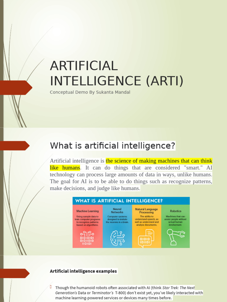 Artificial Intelligence (Arti) | PDF | Artificial Intelligence ...