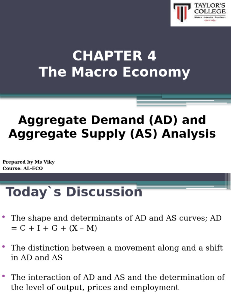1 - Aggregate Demand and Aggregate Supply Analysis | PDF | Aggregate ...