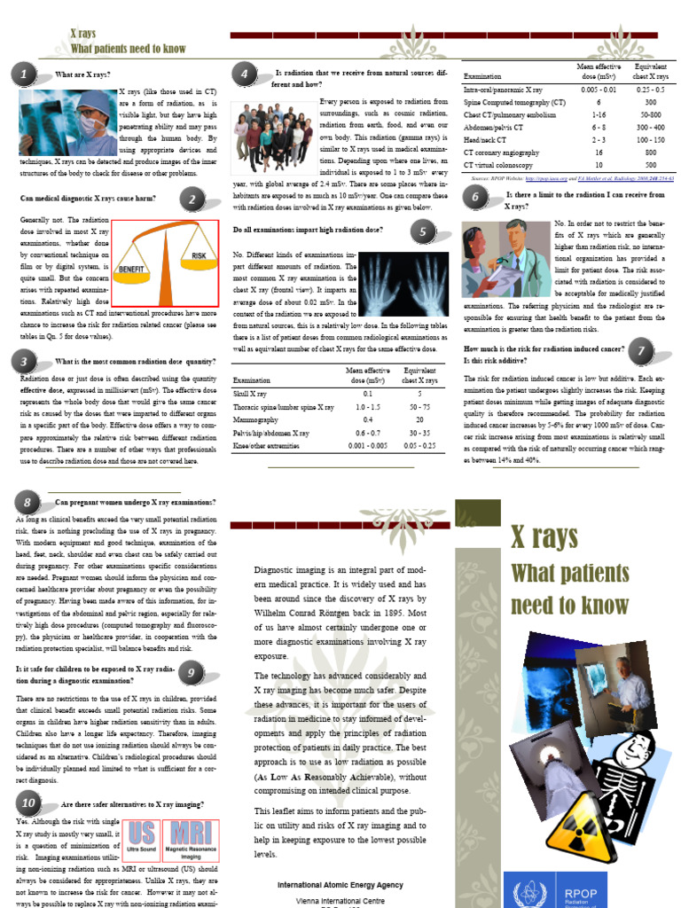 IAEA Leaflet x Rays | PDF | X Ray | Ct Scan
