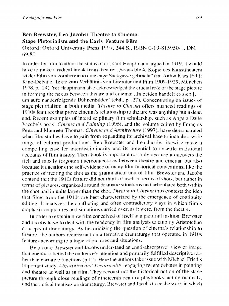 MEDREZ - 1999 - 2 - 189 - Ames 论文 | PDF | Theatre | Camera