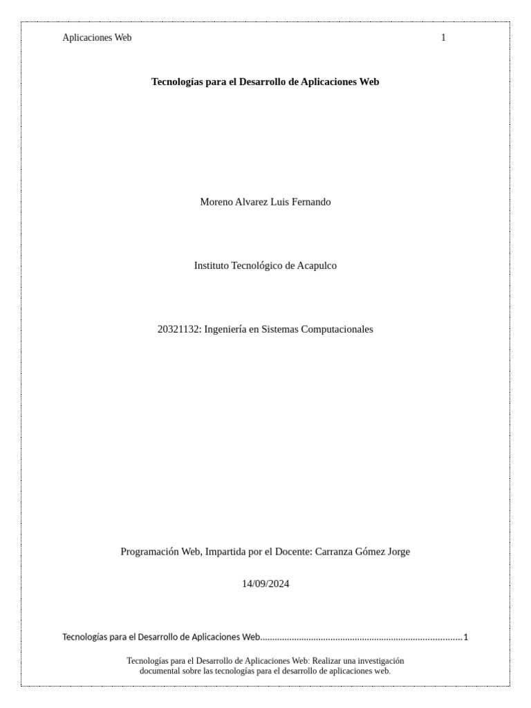 Tecnologías para El Desarrollo de Aplicaciones Web | PDF | Script Java | Aplicación web