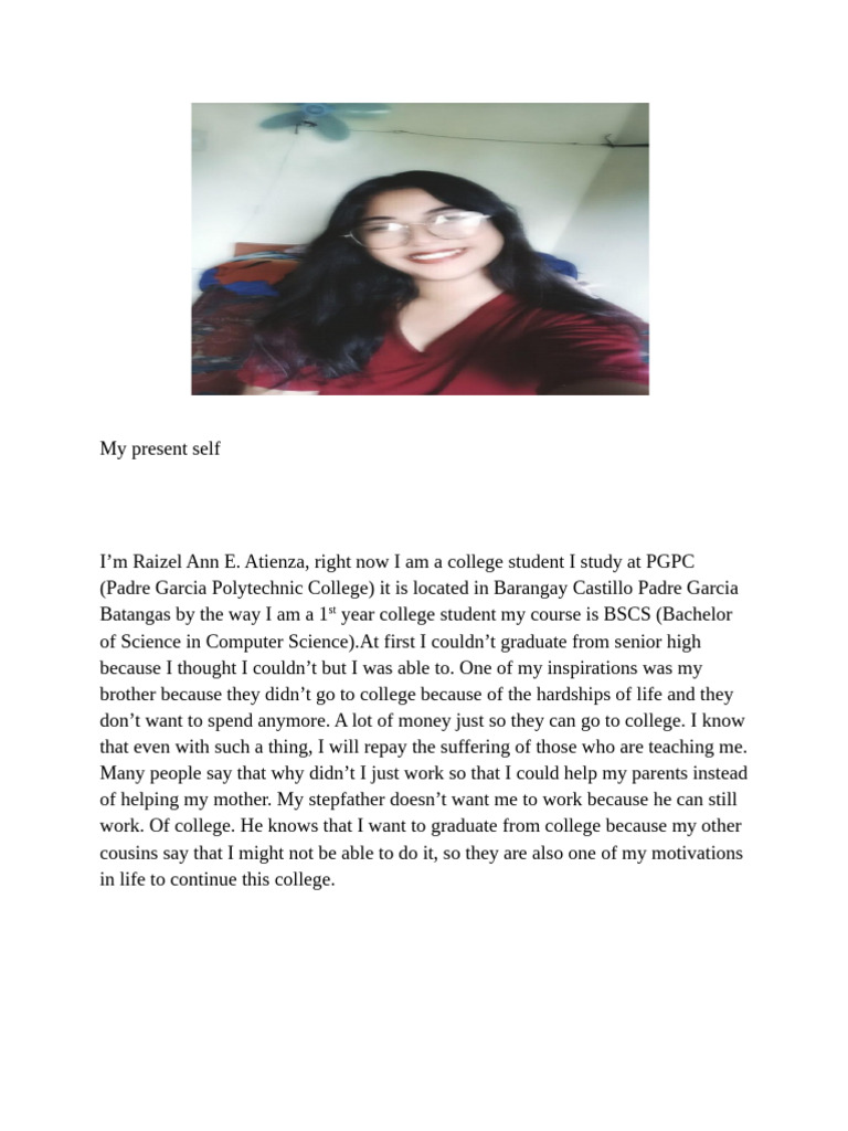 Raizel Ann E Atienza BSCS 1A | PDF