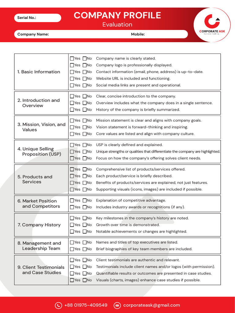 Comprehensive Company Profile Evaluation | PDF | Human Communication