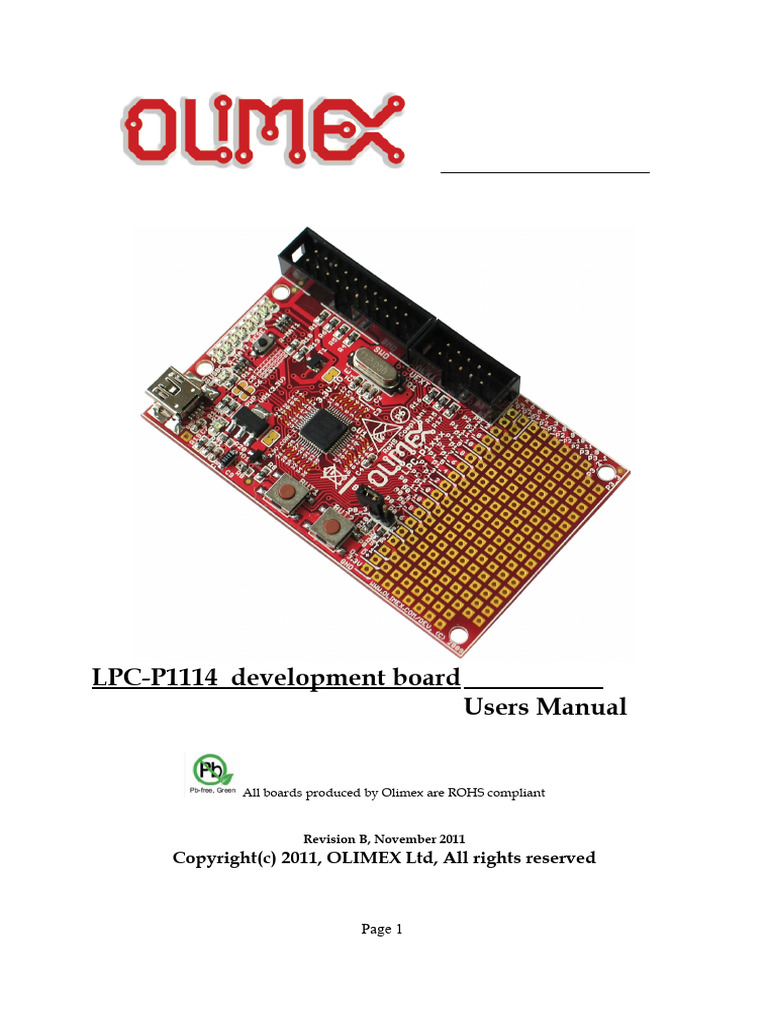 LPC-P1114 Development Board | PDF | Microcontroller | Computer Engineering