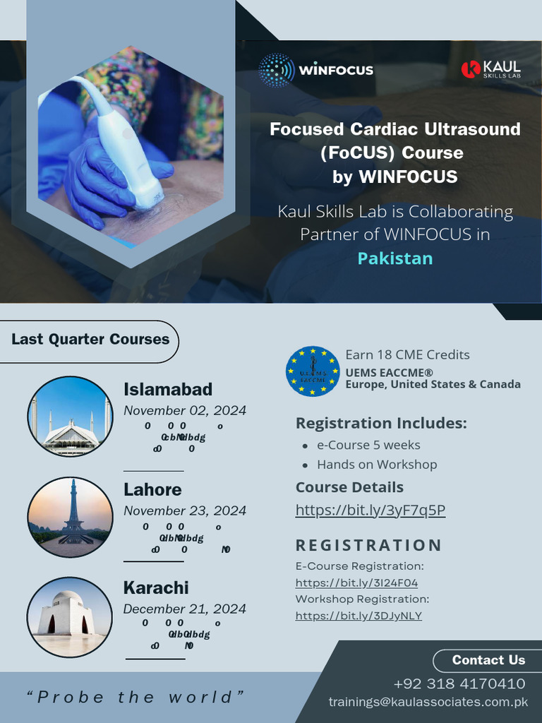 Focused Cardiac Ultrasound Courses | PDF | Echocardiography | Intensive ...