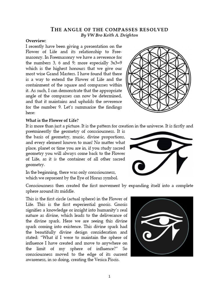The Angle of The Compasses Resolved | PDF | Sphere | Circle
