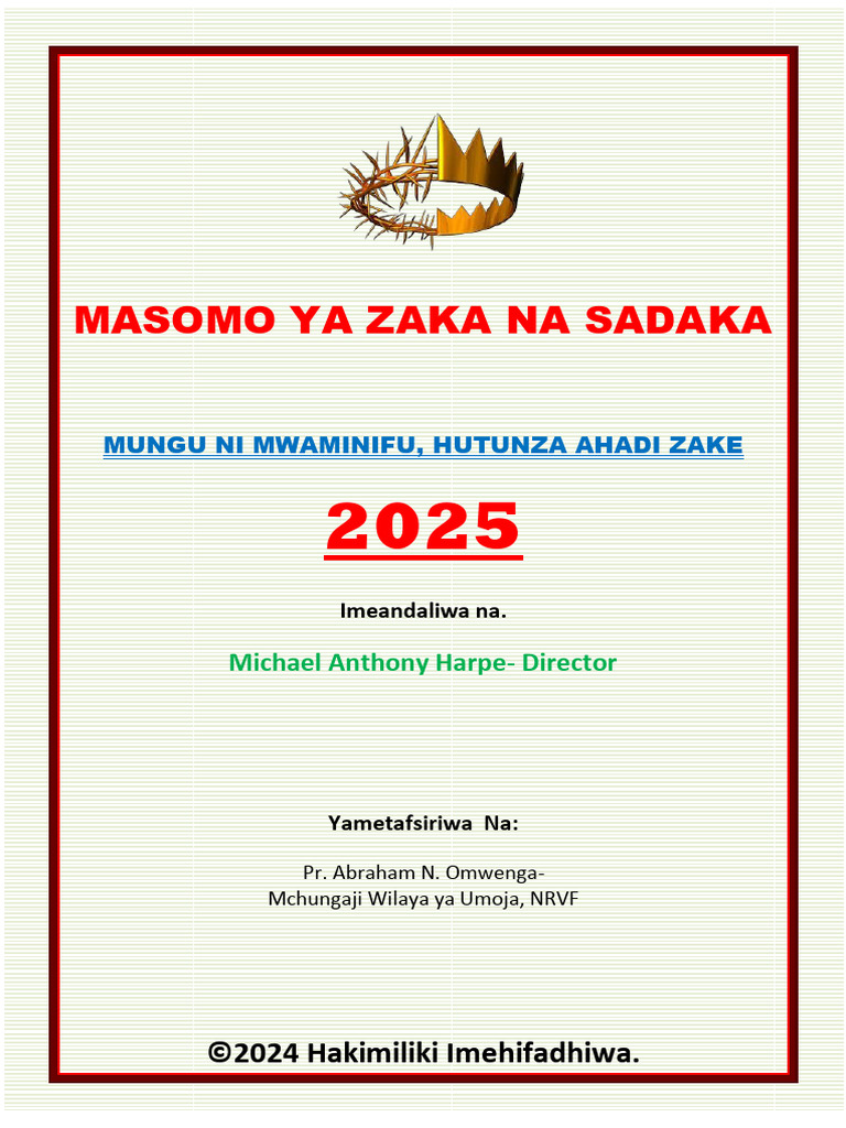 Somo La Saka Na Sadaka 2025-WPS Office | PDF