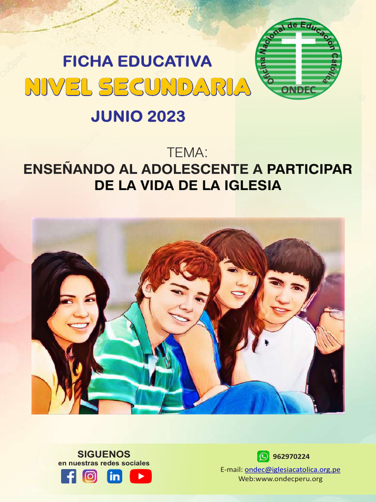 Temas Secundaria 30 de Mayo - Compressed - Compressed | PDF | Cristo (título) | Iglesia Católica