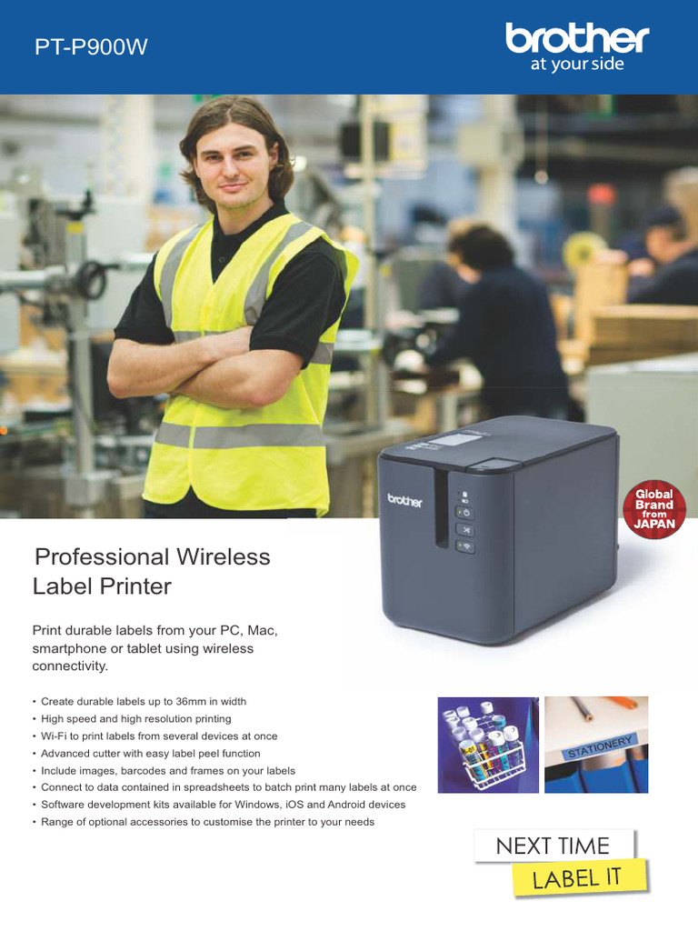 PT-P900W 4pg | PDF | Microsoft Windows | Printer (Computing)