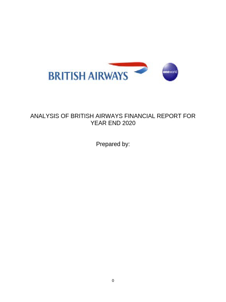 British Airways - Final Draft | PDF | Leverage (Finance) | Debt