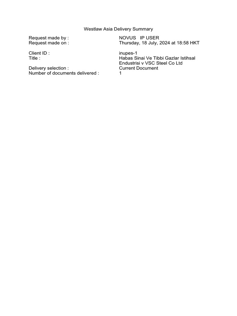 Habas Sinai Ve Tibbi Gazlar Istihsal Endustrisi AS v VSC Steel Company ...