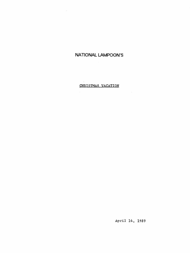 National Lampoon's Christmas Vacation | PDF