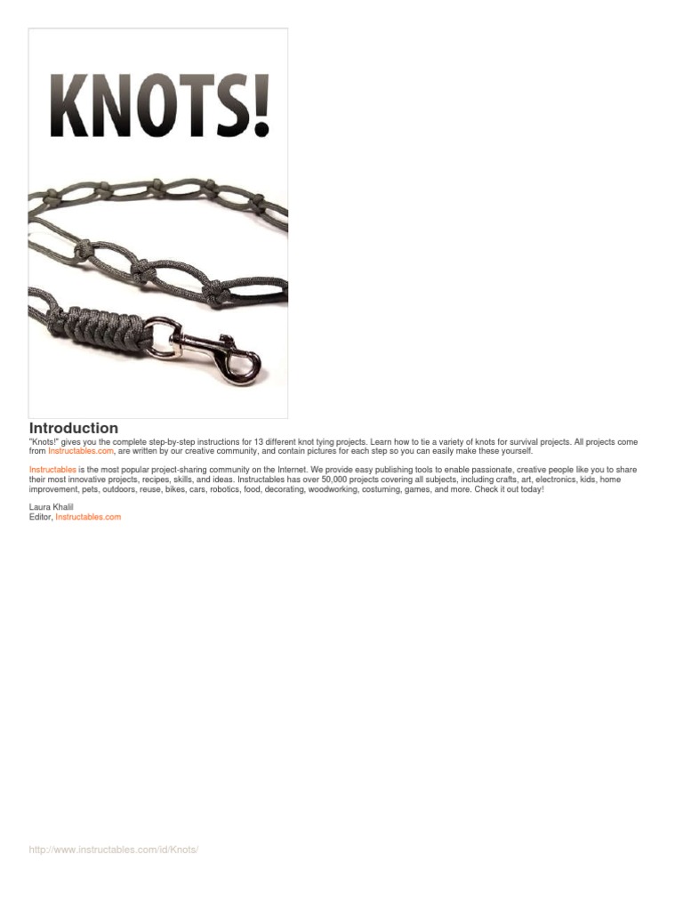 Knots | PDF | Rope | Knot