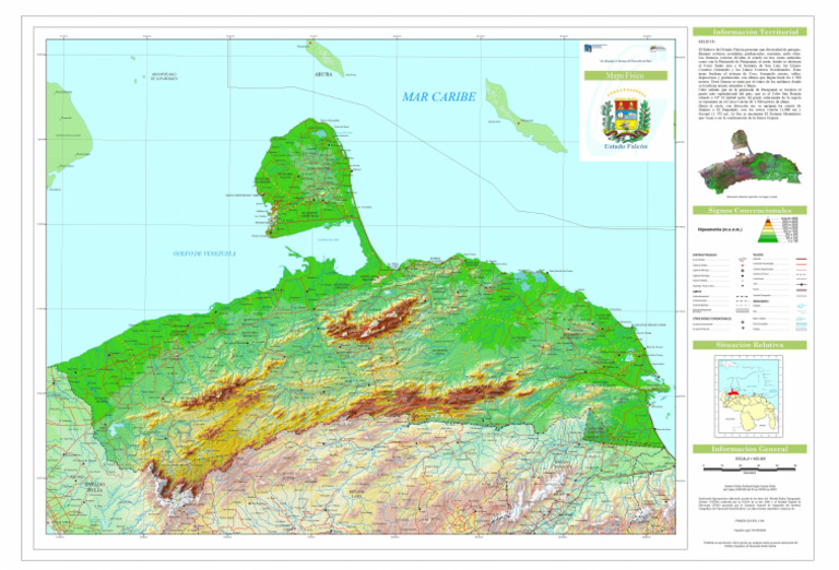 Mapa Fisico Falcon | PDF