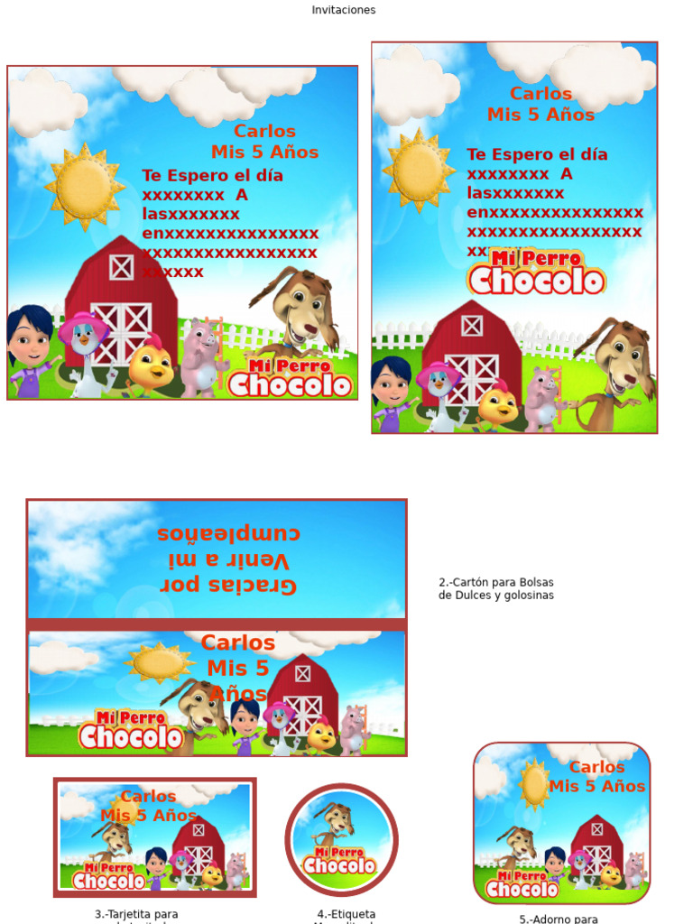 Kits Imprimible Perro Chocolo - Parte 1 | PDF
