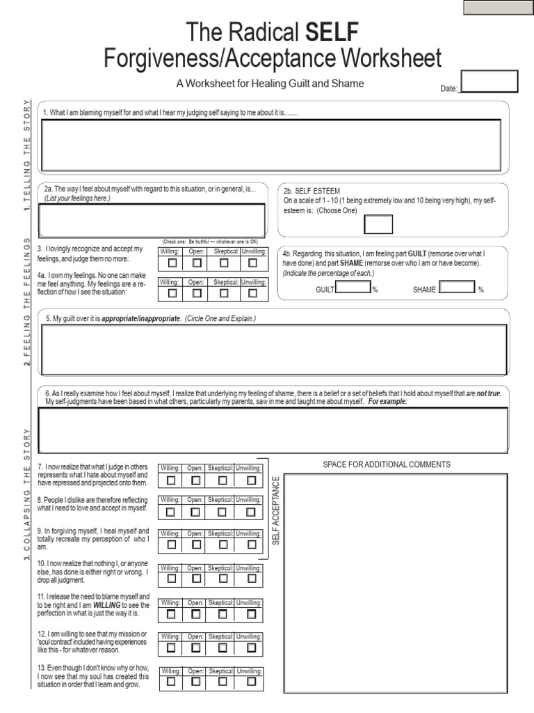 Radical Acceptance Forgiveness | PDF | Forgiveness | Guilt (Emotion)