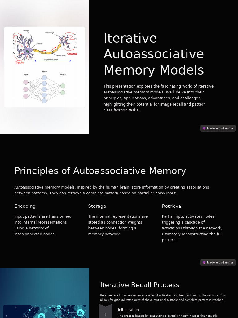 Iterative Autoassociative Memory Models | PDF | Memory | Recall (Memory)
