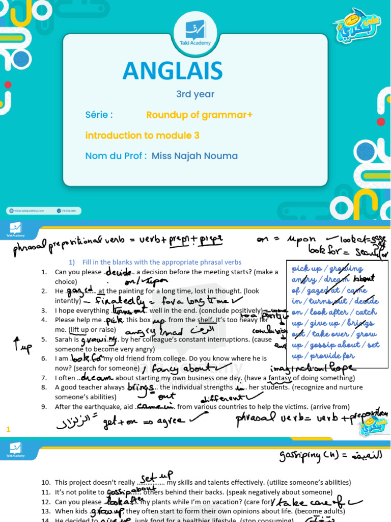 6774048d609fa - Roundup of Grammar+intro of Module 3 - Answers | PDF | Modal Logic | Grammar