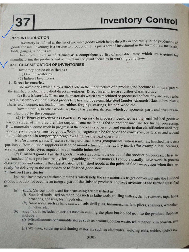 Inventory Control IE | PDF