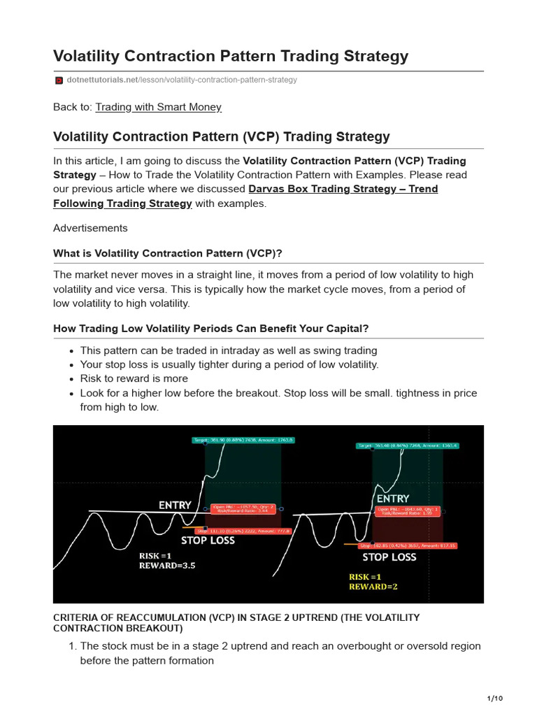 Volatility Contraction Trading Guide | PDF | Market Trend | Economies