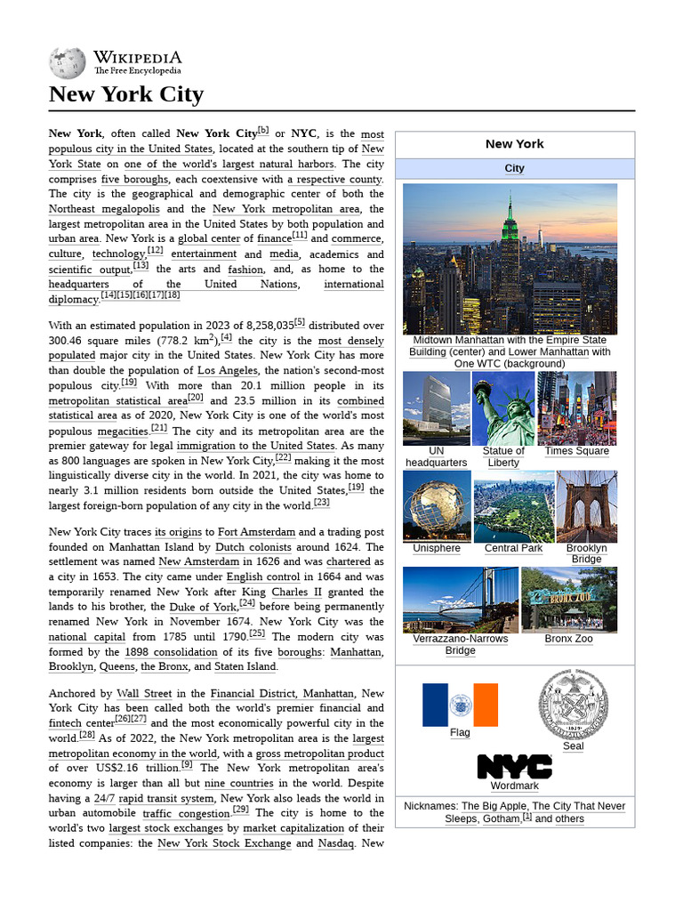 New_York_City | PDF | New York City | Manhattan