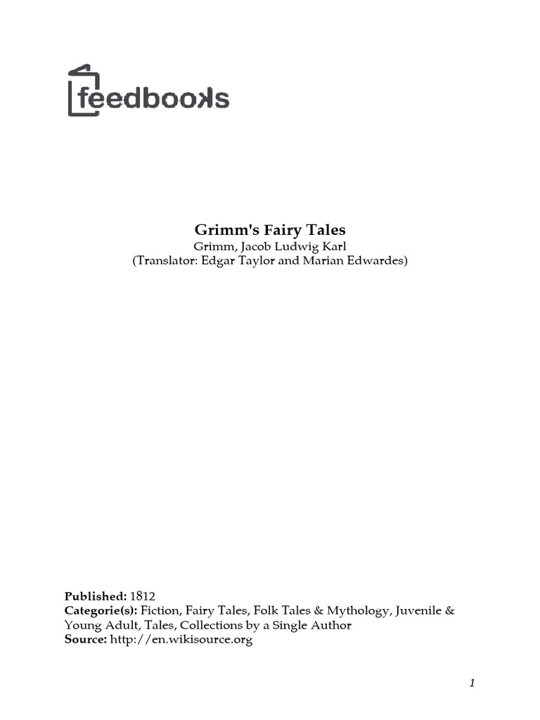 The Golden Bird: A Grimm's Tale | PDF