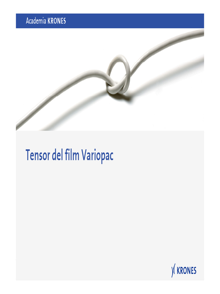 Tensor Del Film - Variopac - Wrapapac | PDF