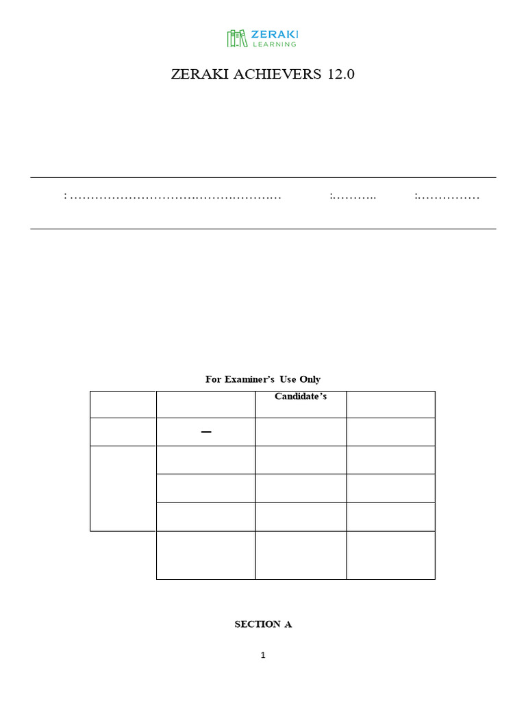 Geography Form 3 Exam Paper 1 | PDF | Earth Sciences | Physical Geography