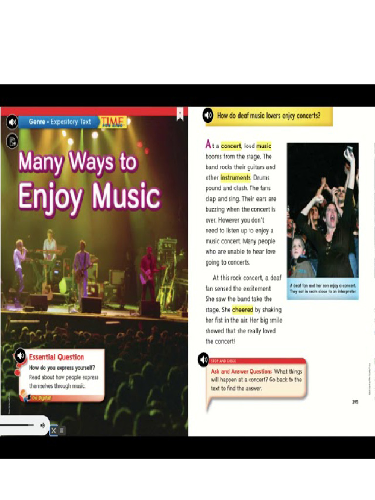 Many Ways to Enjoy Music | PDF | Performing Arts