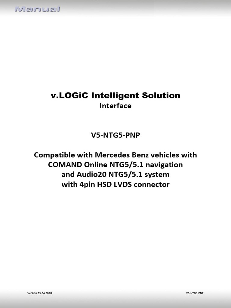 man_eng_V5-NTG5-PNP | PDF | Electrical Connector | Menu (Computing)