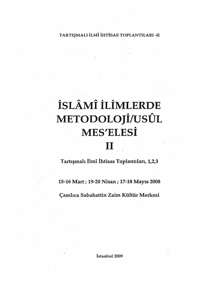 Hadis Ilminde Metin Tenkidi Ve Sorunlar | PDF