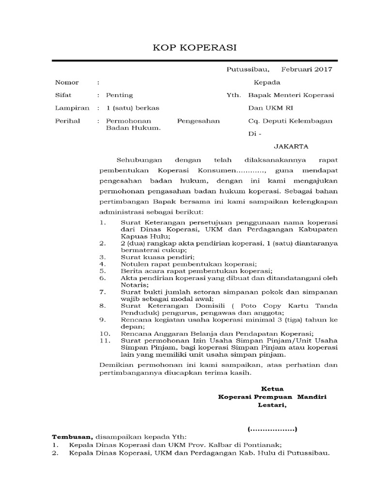 Berita Acara Pembentukan Koperasi New | PDF