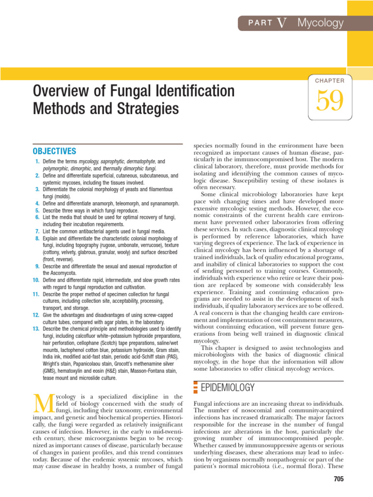 Overview of Fungal Identification Methods and Strategies | PDF | Fungus ...