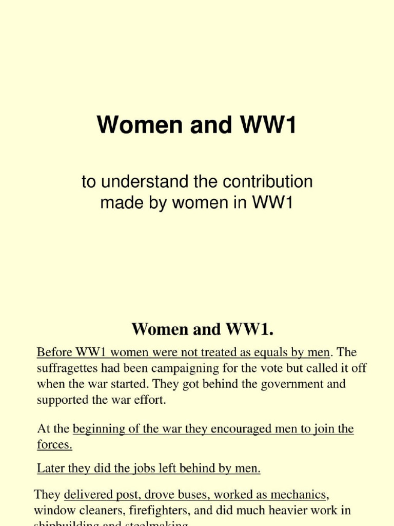 Women Ww1 - Copy | PDF