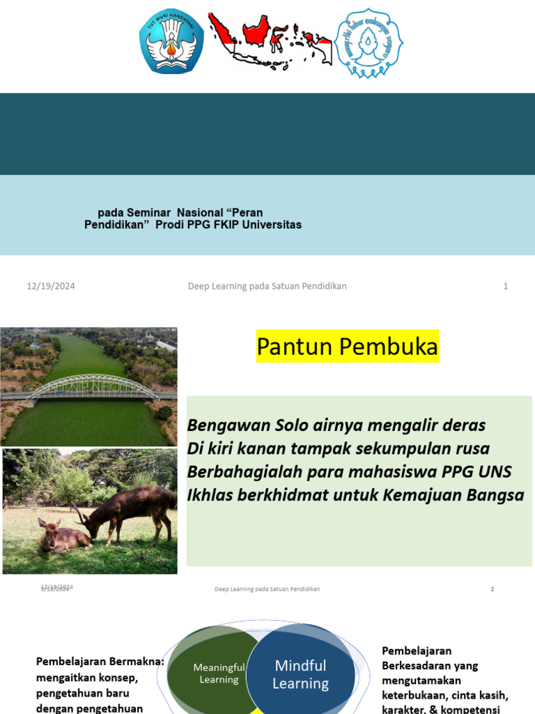 MATERI_Deep learning dalam Pengembangan Kurikulum pada Satuan Pendidikan (PPG UNS) pdf | PDF