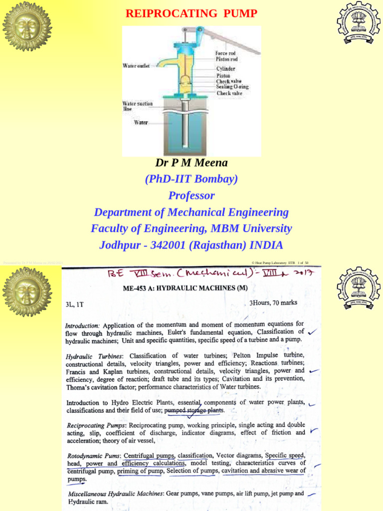 Understanding Reciprocating Pumps | PDF | Pump | Piston