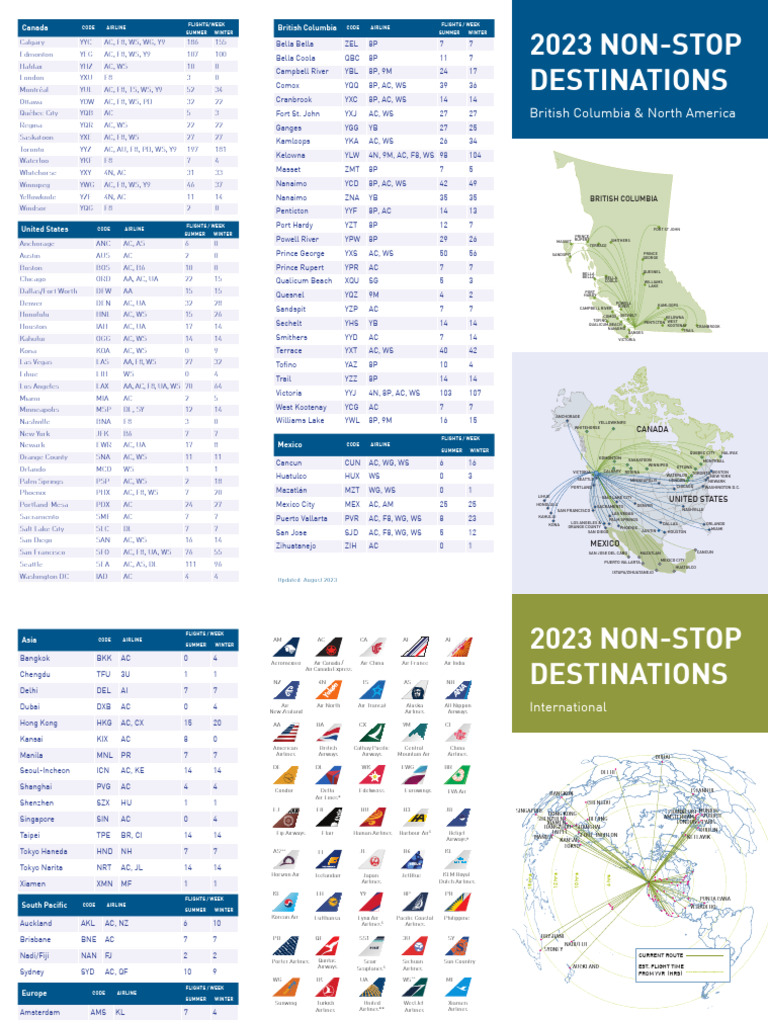 2023 RoutesBrochure September English | PDF | Airlines | Aviation