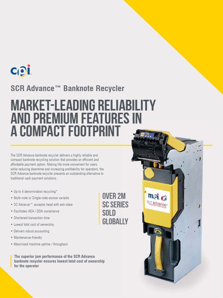 SCR Advance Banknote Recycler | PDF | Computer Science | Computer Engineering