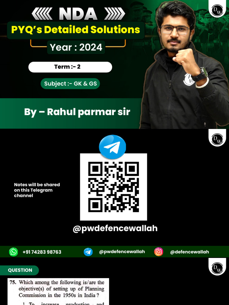 NDA Exam Prep: GK & GS Solutions | PDF