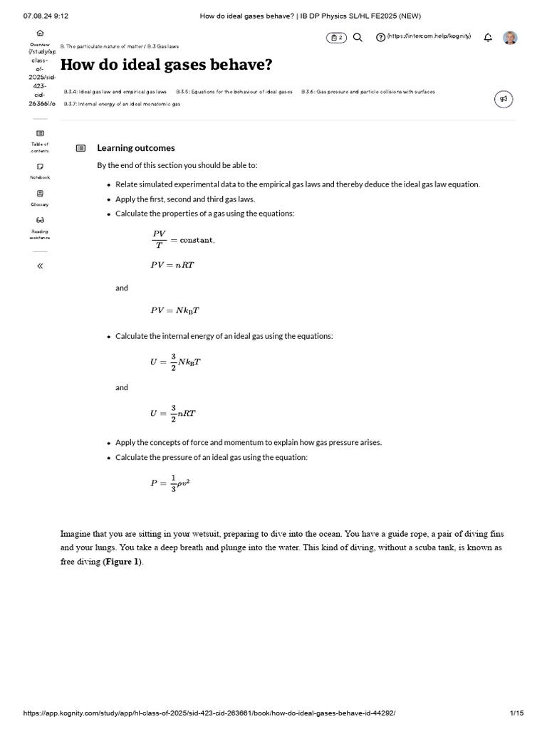 How do ideal gases behave_ _ IB DP Physics SL_HL FE2025 (NEW) | PDF ...