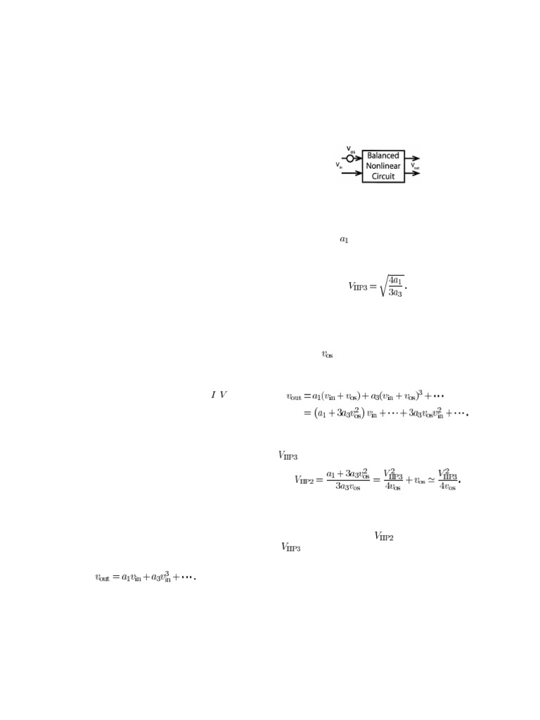 General Relations Between IP2, IP3, and Offsets in Differential ...