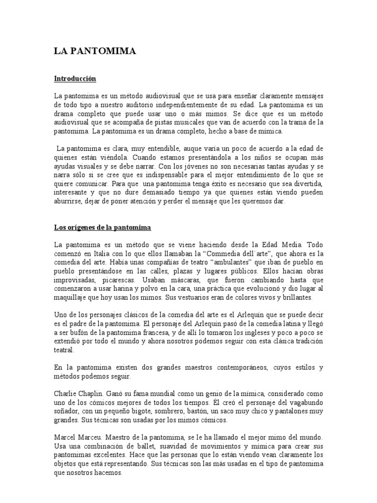 pantomima historia | Commedia Dell'arte | Teatro