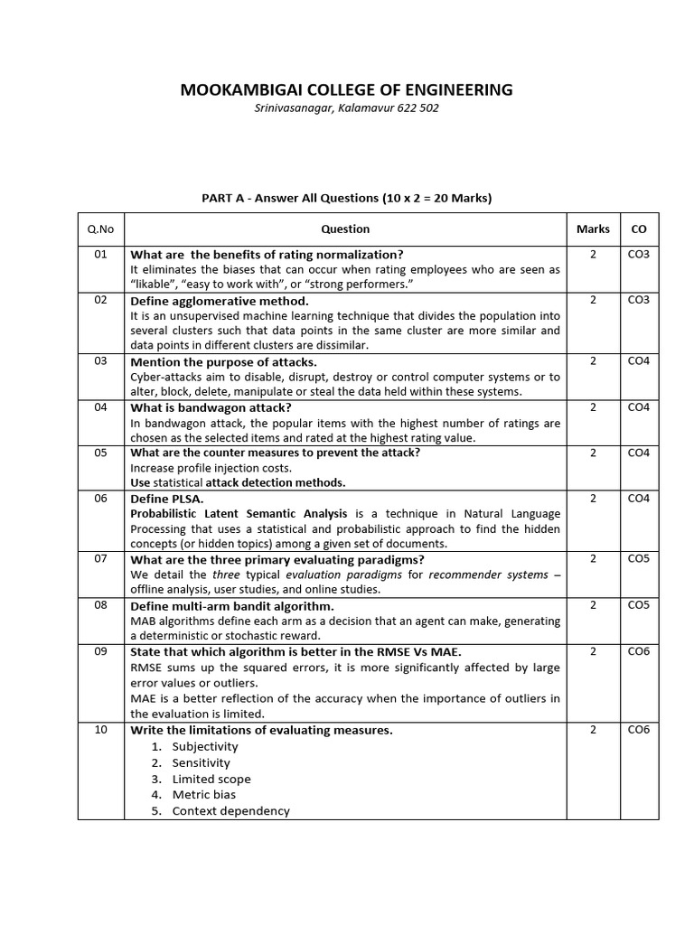 Ccs360 Rs Iat2 Questions & Answers | PDF | Cluster Analysis | Receiver Operating Characteristic