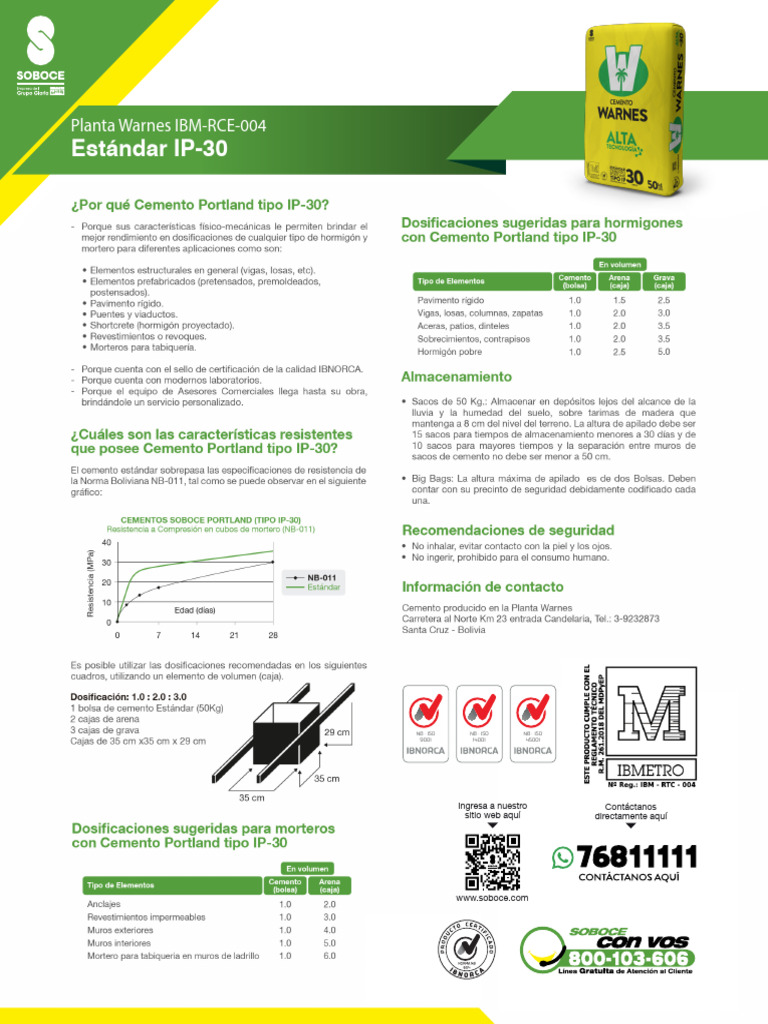 Ficha Tecnica Warnes Ip 30 | PDF
