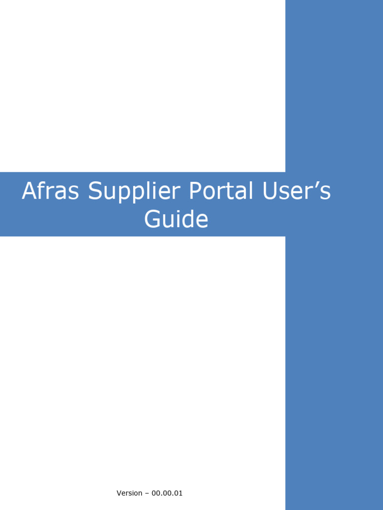 Supplier Portal_User Manual | PDF | Login | World Wide Web